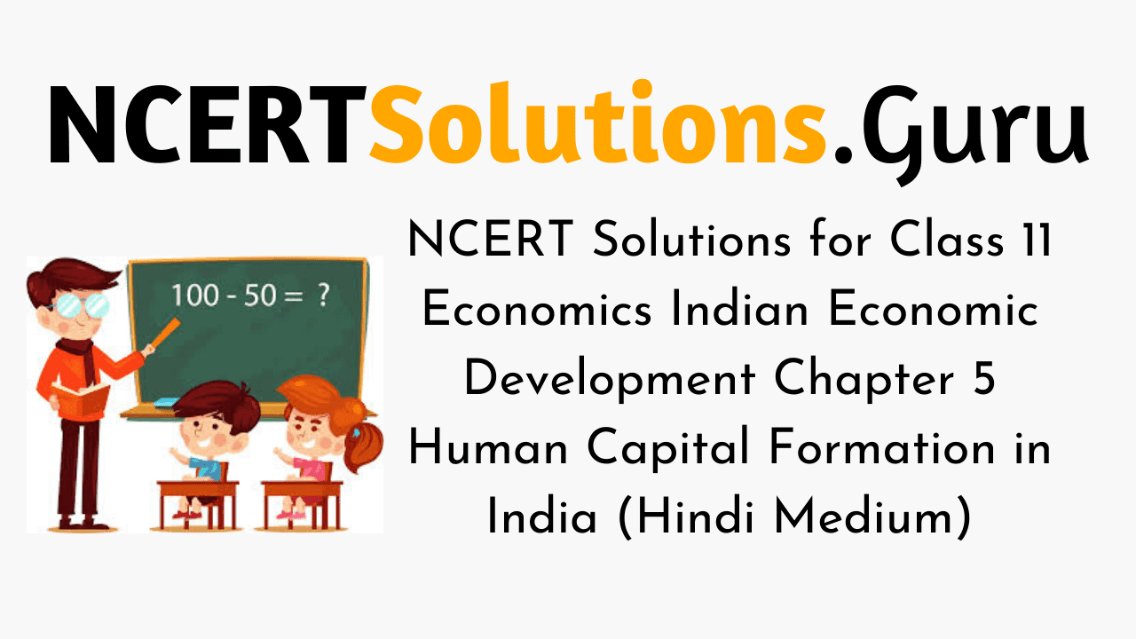 NCERT Solutions for Class 11 Economics Indian Economic Development ...