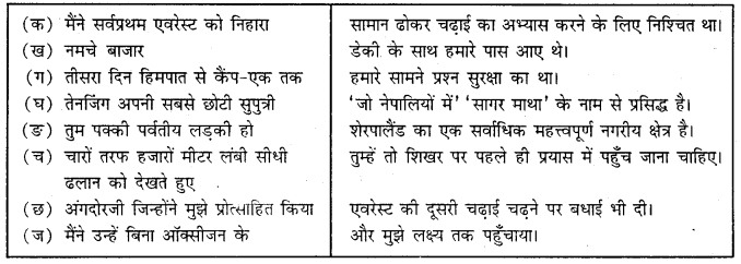MCQ Questions for Class 9 Hindi Sparsh Chapter 3 एवरेस्ट : मेरी शिखर ...