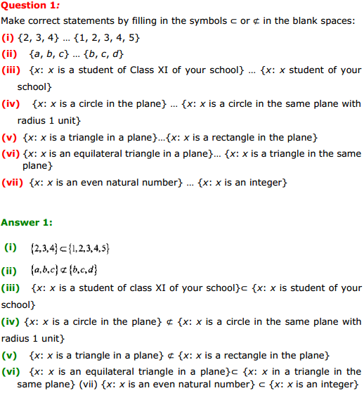 NCERT Solutions for Class 11 Maths Chapter 1 Sets Ex 1.3 - MCQ Questions