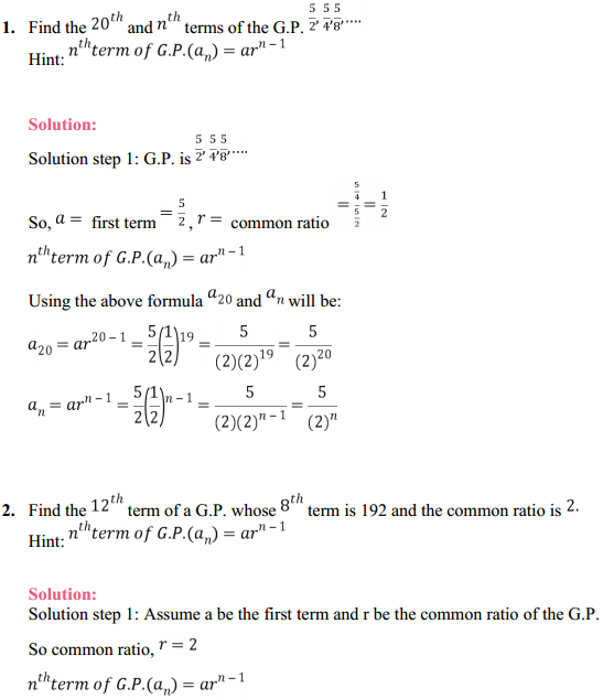 NCERT Solutions for Class 11 Maths Chapter 9 Sequences and Series Ex 9.3 - MCQ Questions